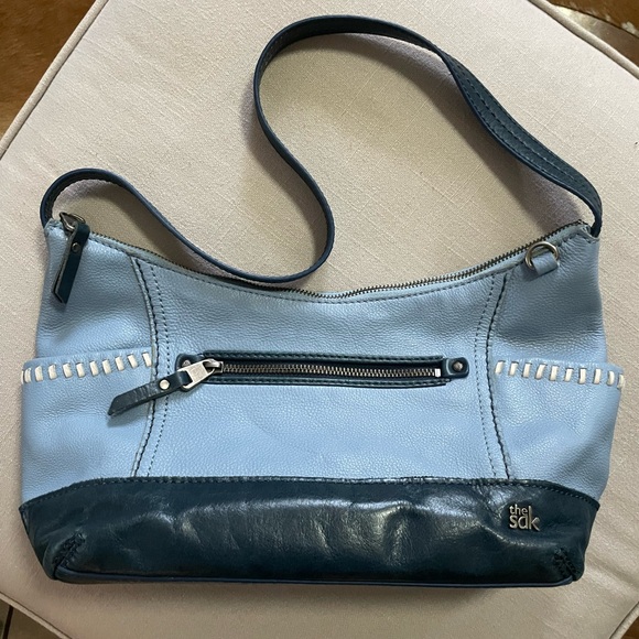 The Sak | Bags | The Sak Two Toned Navy And Wedgewood Blue Pebbled ...